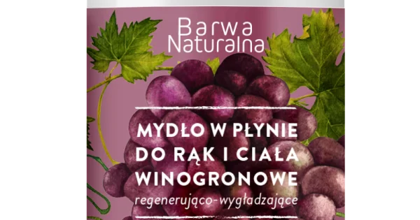 BARWA NATURAL GRAPE HAND AND BODY REGENERATING LIQUID SOAP 500ML