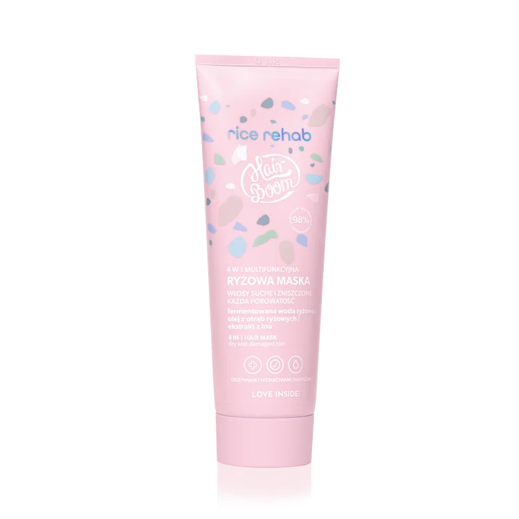 BODY BOOM Hairboom Rice Rehab- 4 in 1 Multifunctional Rice Hair Mask, 200ml