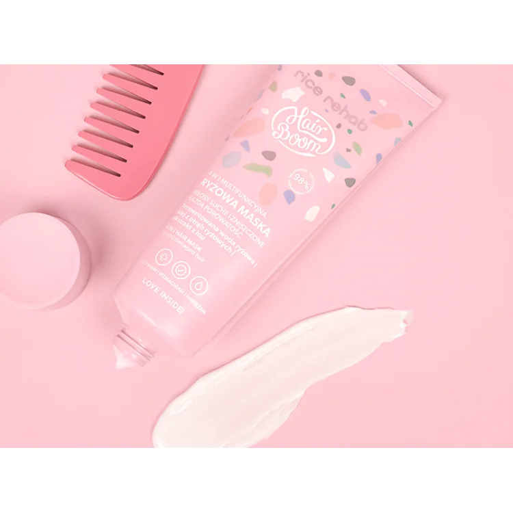 BODY BOOM Hairboom Rice Rehab- 4 in 1 Multifunctional Rice Hair Mask, 200ml