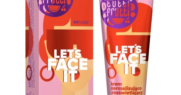 TUTTI FRUTTI Let's Face It Normalizing and brightening cream with ...