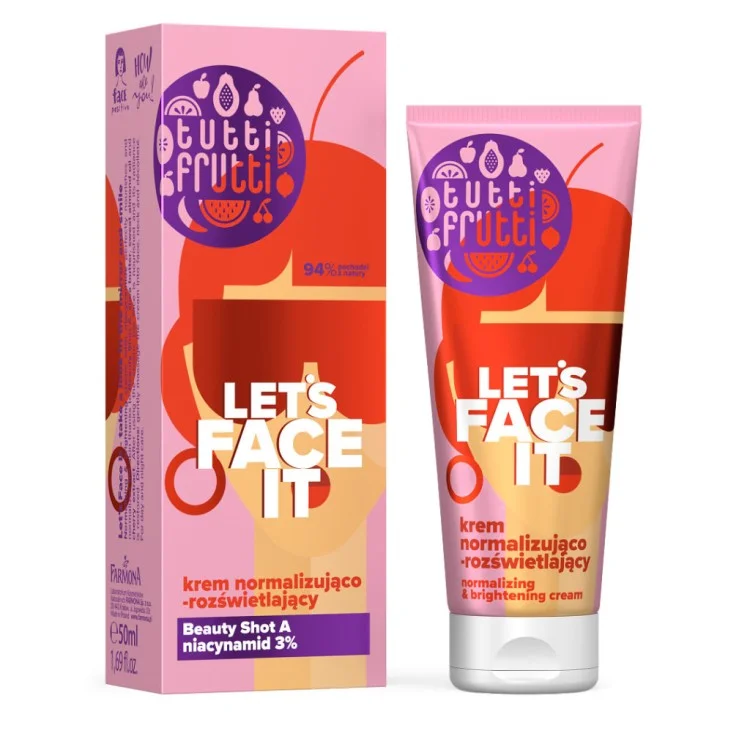 TUTTI FRUTTI Let's Face It Normalizing and brightening cream with ...