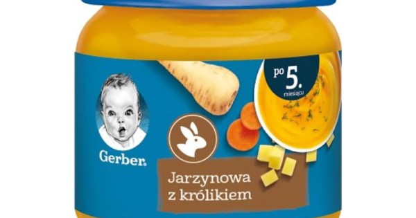 Gerber vegetable soup with rabbit, after 6 months 125g