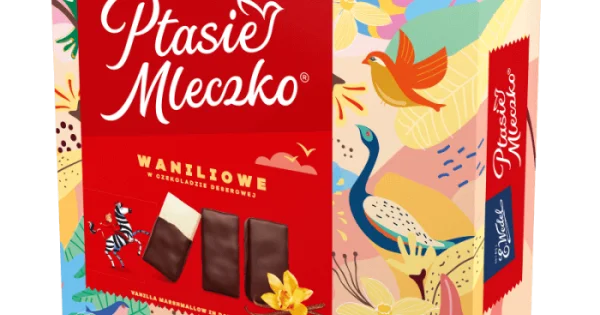 WEDEL PTASIE MLECZKO® CHOCOLATE MARSHMELLOWS WITH VANILLA FLAVOR 340G