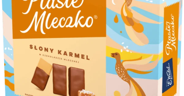 WEDEL PTASIE MLECZKO® MARSHMALLOWS WITH A SALTED CARAMEL FLAVOR IN ...