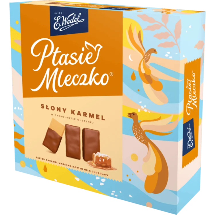 WEDEL PTASIE MLECZKO® MARSHMALLOWS WITH A SALTED CARAMEL FLAVOR IN ...
