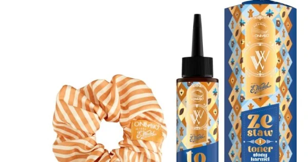 ONLYBIO & WEDEL Gift Set Hair Toner and scrunchie salty caramel